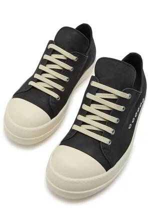 Rick Owens Lace-up Rubber Toe Sneakers - Black