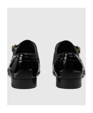 Gucci Gg Canvas Leather Loafers