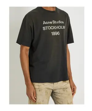 Acne Studios Exford Printed Cotton-blend T-shirt