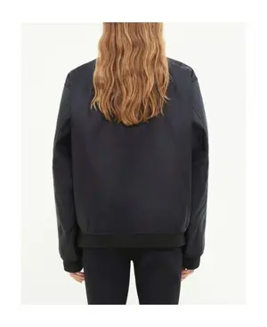 COURREGES Scuba Leather Zipped Bomber Jacket