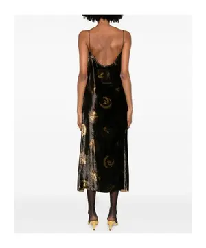 UMA WANG Abstract Pattern Strappy Dress