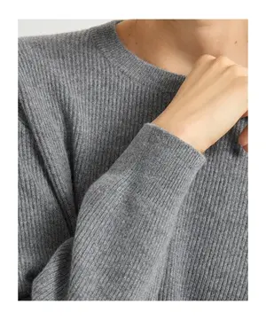 Brunello Cucinelli Cashmere English Rib Knit Sweater
