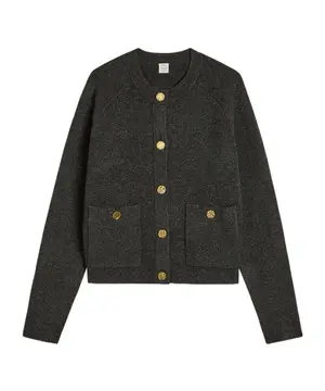 TOTEME Wool-blend Cardigan - Black