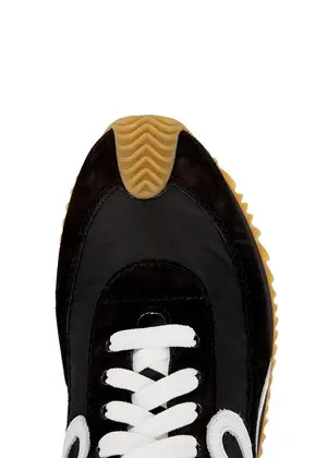 Loewe Flow Runner Panelled Sneakers - Black