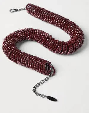 Brunello Cucinelli Hematite And Sterling Silver Choker