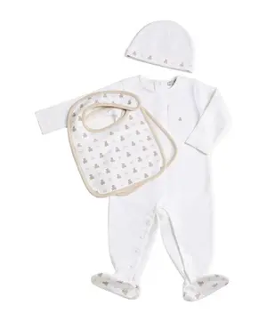 Brunello Cucinelli Bear-print Pajama Set - White