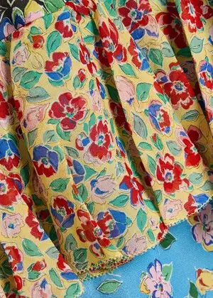 Rixo Benoite Floral Ruffled Silk Midi Dress