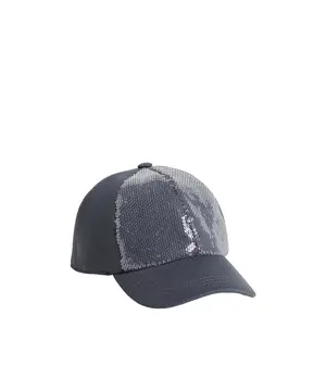 Brunello Cucinelli Sequin-embellished Baseball Cap - Blue