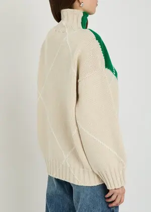 J.W.ANDERSON Pringle Argyle High-neck Wool Jumper