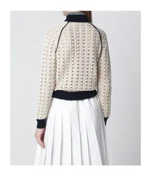 Miu Miu Cotton Zipper Cardigan