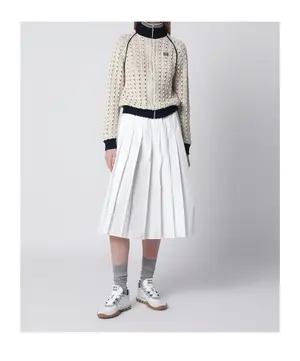 Miu Miu Cotton Zipper Cardigan