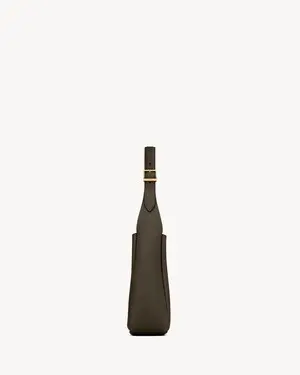 Saint Laurent Le 5 A 7 Supple Small In Grained Leather - Brown