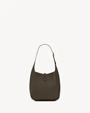 Saint Laurent Le 5 A 7 Supple Small In Grained Leather - Brown