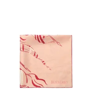 Burberry Heart Knight Silk Scarf