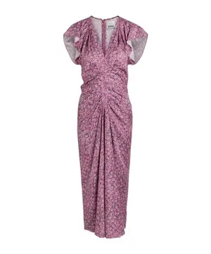 Isabel Marant Étoile Lindsay Floral-print Woven Midi Dress - Pink