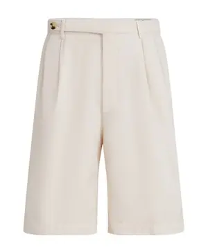 Brunello Cucinelli Pleated Waistband Shorts - White