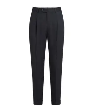 Brunello Cucinelli Chevron Pleated Trousers