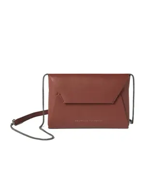 Brunello Cucinelli Duo Flap Chain-strap Shoulder Bag