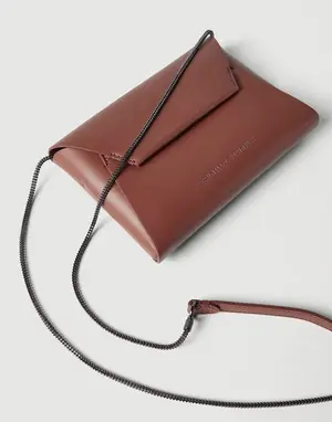 Brunello Cucinelli Duo Flap Chain-strap Shoulder Bag