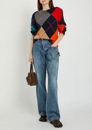 J.W.ANDERSON Pringle Crew-neck Argle Wool Jumper