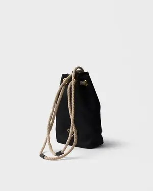 Prada Drawstring Clutch - Black