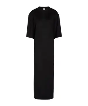 TOTEME Fine Knit Wool Maxi Tee Dress