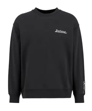 Barbour Logo-print Water-resistant Sweatshirt - Black