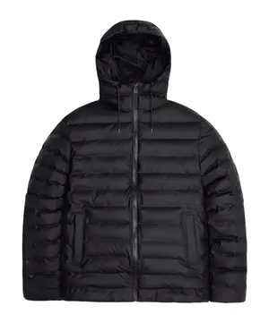 Rains Logo-patch Quilted Jacket
