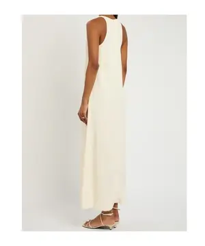TOTEME Scoop-neck Woven Midi Dress