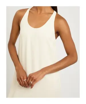 TOTEME Scoop-neck Woven Midi Dress