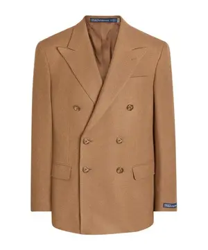 Polo Ralph Lauren Double-breasted Camel Hair Blazer - Brown
