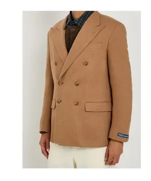 Polo Ralph Lauren Double-breasted Camel Hair Blazer