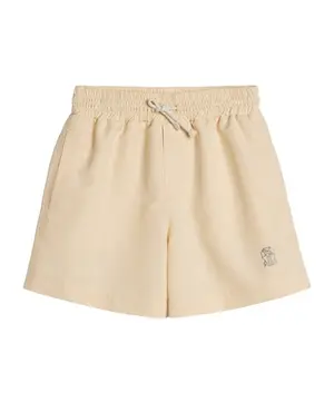 Brunello Cucinelli Logo Embroidered Swim Shorts - Ginger