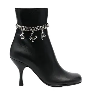 J.W.ANDERSON 80mm Logo-embellished Leather Boots - Black
