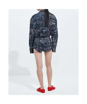 Bottega Veneta Printed Silk Twill Body