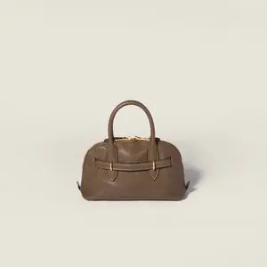 Miu Miu Aventure Nappa Leather Top-handle Bag - Tundra