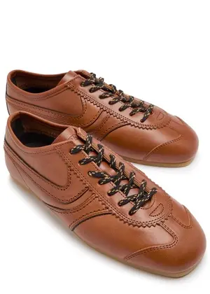 Dries Van Noten Dustin Panelled Leather Sneakers