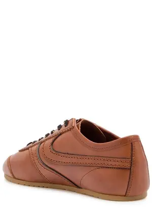 Dries Van Noten Dustin Panelled Leather Sneakers