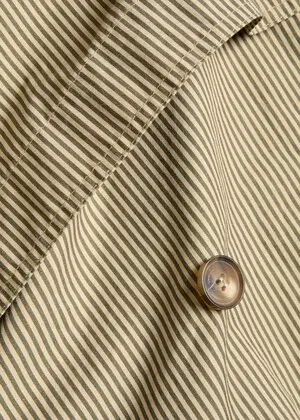 Isabel Marant Étoile Striped Belted Cotton Jacket