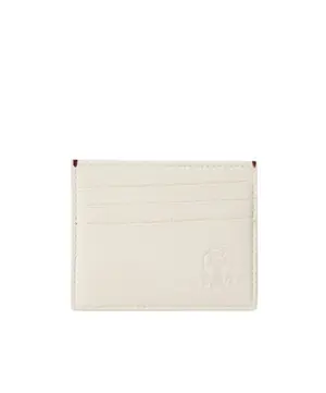 Brunello Cucinelli Logo-debossed Cardholder - Ivory