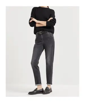 Brunello Cucinelli Cotton Ribbed Crew Neck Sweater