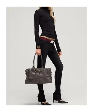 Gucci Large Boston Bag With Horsebit Detail