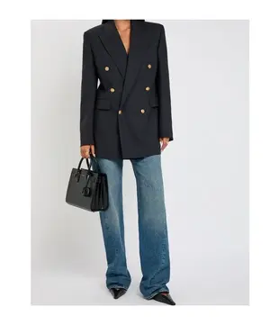 Saint Laurent Double-breasted Wool Blazer