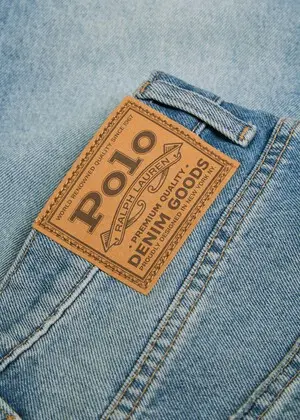 Polo Ralph Lauren High-waisted Straight Cut Five Pocket Jeans - Blue