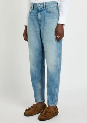 Polo Ralph Lauren High-waisted Straight Cut Five Pocket Jeans - Blue