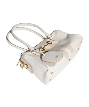 Gucci Borsetto Medium Boston Bag - White