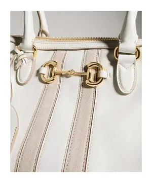 Gucci Borsetto Medium Boston Bag - White