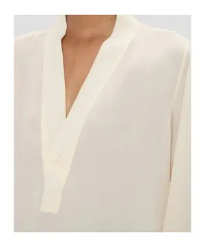 Victoria Beckham V-neck Long-sleeved Cover-up With Patch Pocket