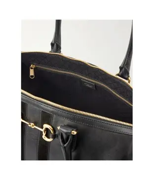 Gucci Large Boston Bag With Horsebit Detail - Black