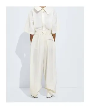 Bottega Veneta Compact Cotton Toile Pants